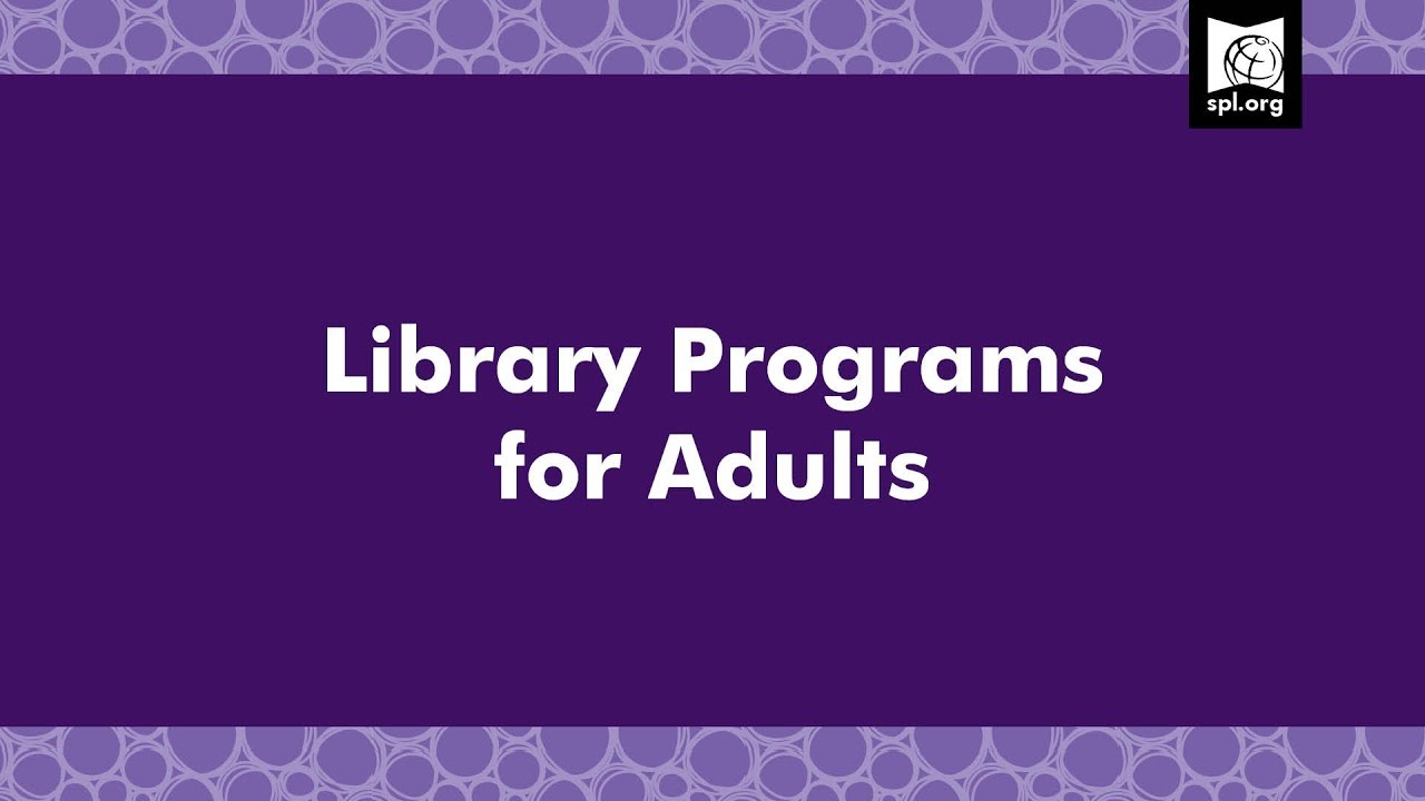 Library Programs for Adults