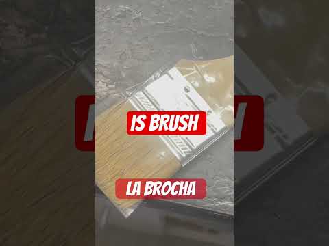 Spanish word for brush #spanishlanguage #spanishlessons #spanishteacher #speakingspanish