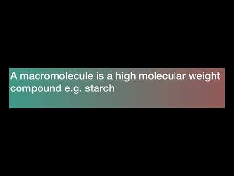 Define Macromolecule.#biology#definition #simple#terms