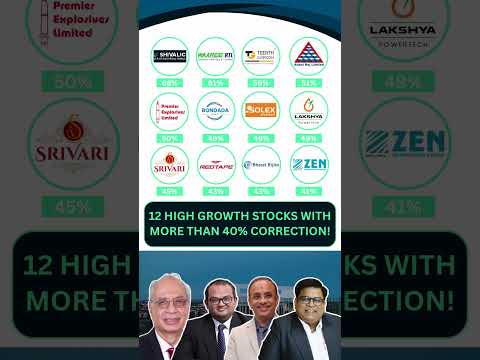 📉 12 High Growth Stocks With More Than 40% Correction!! 🚨💸