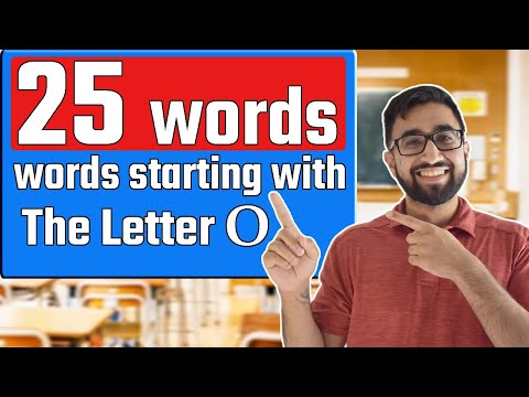 How to say 25 words starting with Letter O, MASTER AMERICAN SPOKEN ENGLISH & American Accent FLUENCY