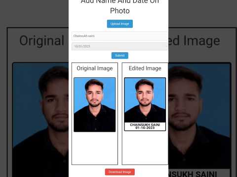 passport photo m 30sec m name or date add kre #emitra #bestediting #education
