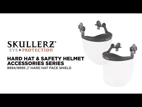 Skullerz 8994 & 8994 Face Shields Install Directly onto Ergodyne Hard Hats & Safety Helmets
