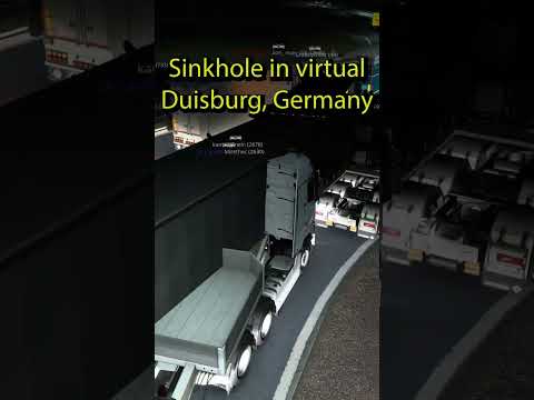 Sinkhole in Truckers MP Duisburg, Germany | Euro Truck Simulator 2