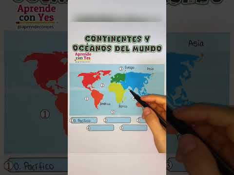 Continentes y océanos del mundo