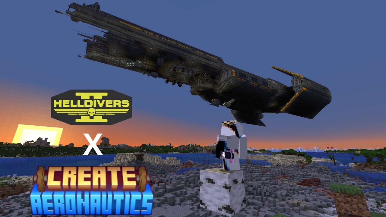 I Built a Working Helldivers 2 Super Destroyer in Minecraft!