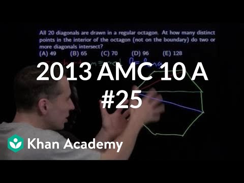 2013 AMC 10 A #25 | AMC 10 | Math for fun and glory | Khan Academy