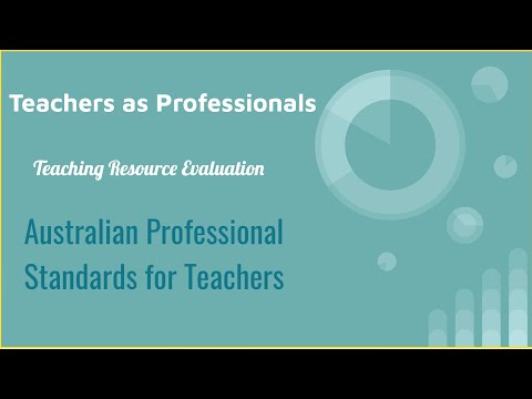 Teaching Resource Evaluation - Australian Professional Standards for Teachers