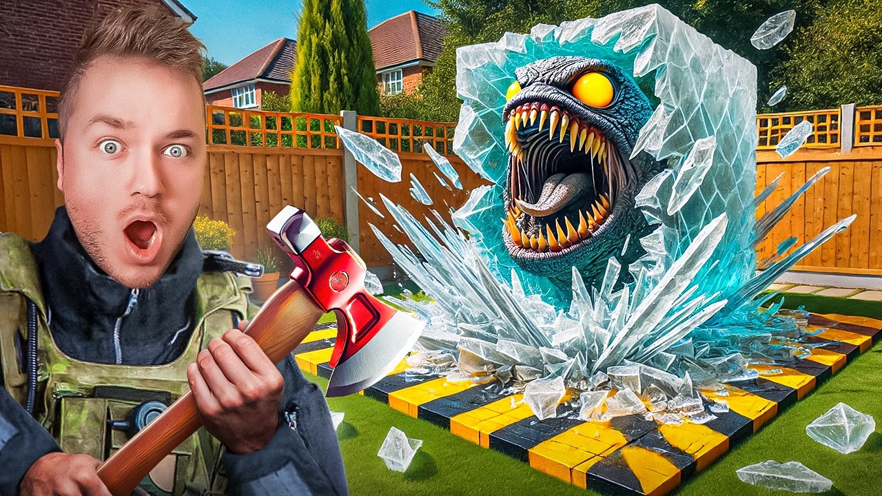 BREAKING OPEN The POND MONSTER GIANT ICE CUBE! (Shocking Reveal)