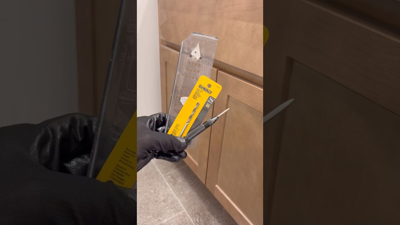Stop struggling with cabinet handles! Here’s the easiest way to install them like a PRO 🤝🔨 #tips