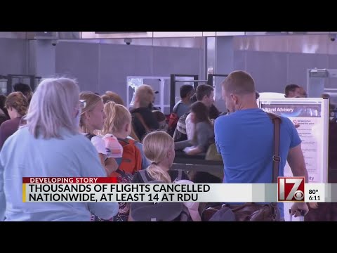Flight cancellations at RDU