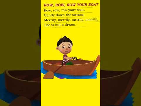 Row , row, row your boat |English rhymes #nurseryrhymes #poyam #preschool #lkg#rhymeswithlyrics