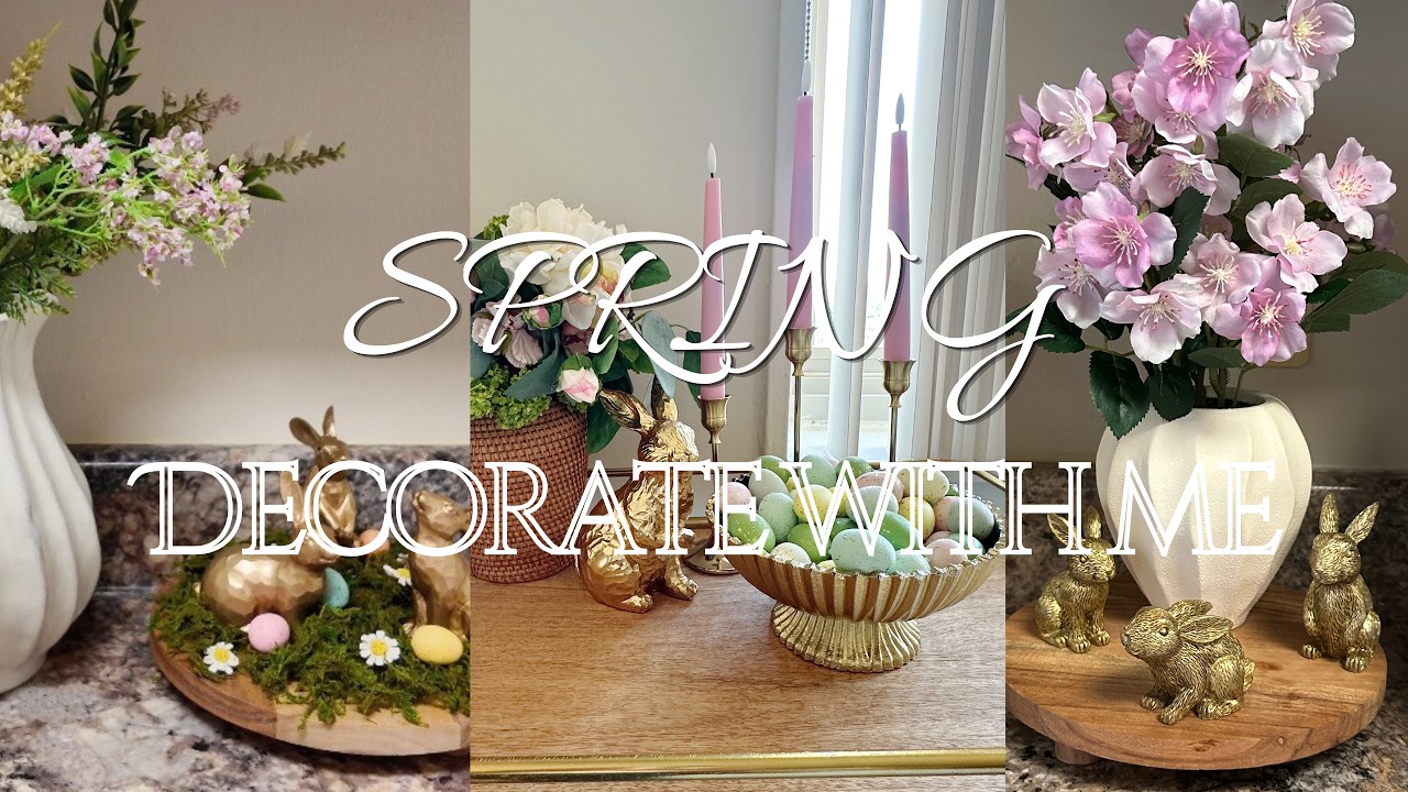 SPRING DECORATE WITH ME 2026 | Soft Girl Aesthetic 🌷 Easter Decor + Cozy Home Refresh!