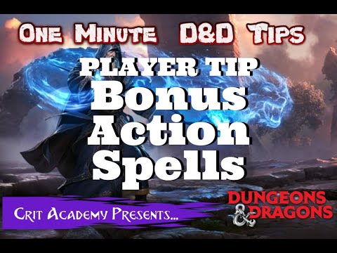D&D Bonus Action Spells Ruling 1-MINUTE Dungeons and Dragons Tip
