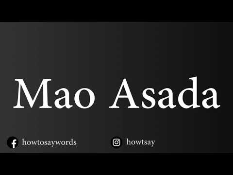 How To Pronounce Mao Asada