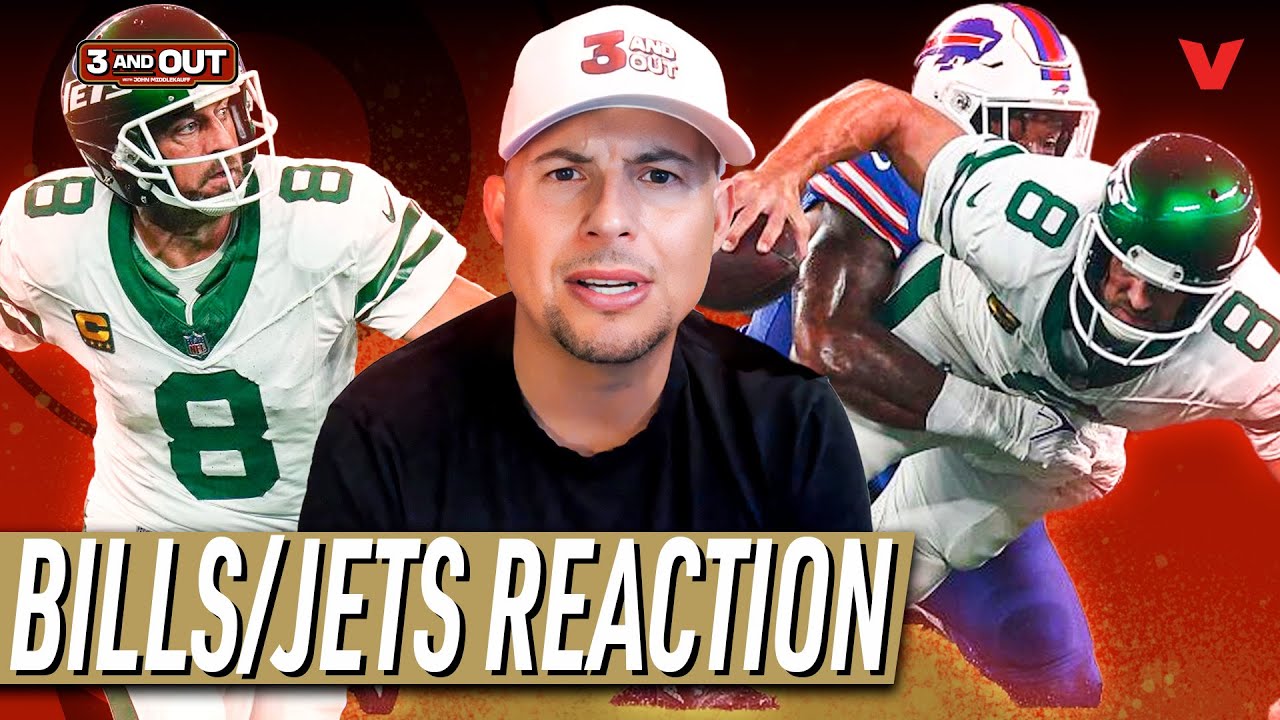 Bills-Jets Reaction: Aaron Rodgers injured + Josh Allen's disastrous turnovers | 3 & Out