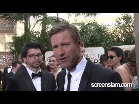 Golden Globes 2014 Party: Aaron Eckhart | ScreenSlam
