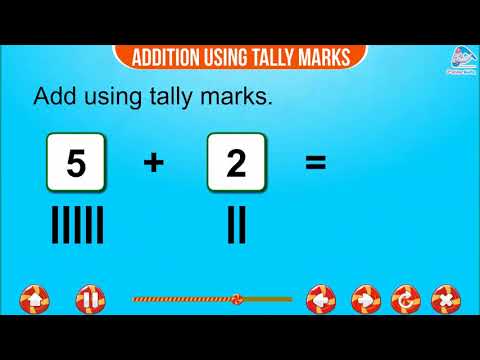 Addition Using Tally Marks Video Lecture - LKG