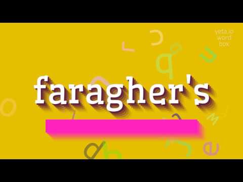 How to say "faragher's"! (High Quality Voices)