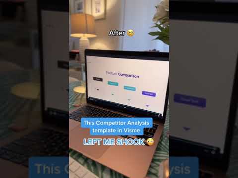 Competitor Analysis Template Design (Before + After)
