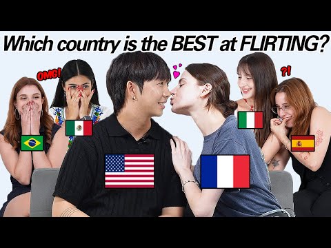 6 BEST FLIRTING LINES from different countries! Which country flirt Guys best?