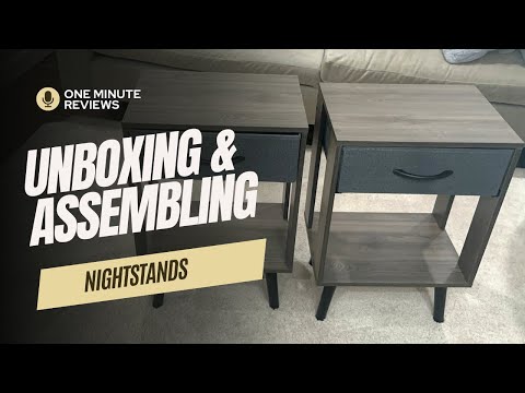 Unboxing & Assembling the GYIIYUO Nightstand Set (Amazon Furniture Find)