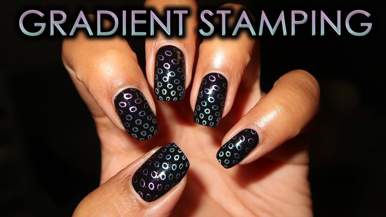Multichrome Gradient Stamping | DIY Nail Art Tutorial