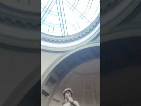 Michelangelo's sculpture of David in the accademia gallery, Florence Italy