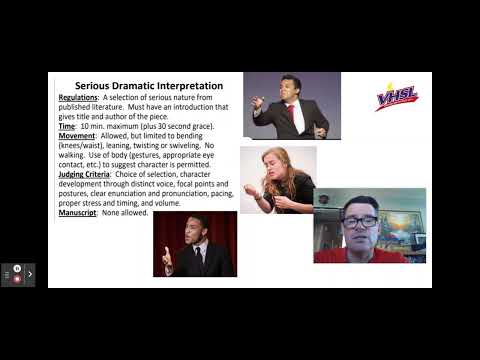Judge Training: VHSL Dramatic Interpretation (DI)