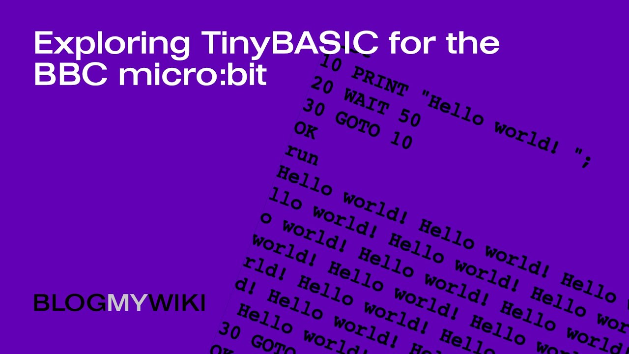 Exploring TinyBASIC for the BBC micro:bit