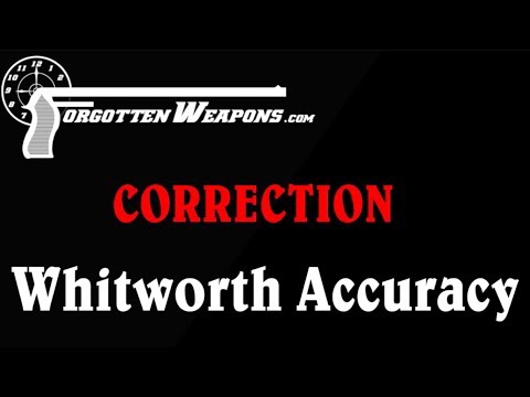Correction: Whitworth Accuracy and Figure of Merit vs MOA