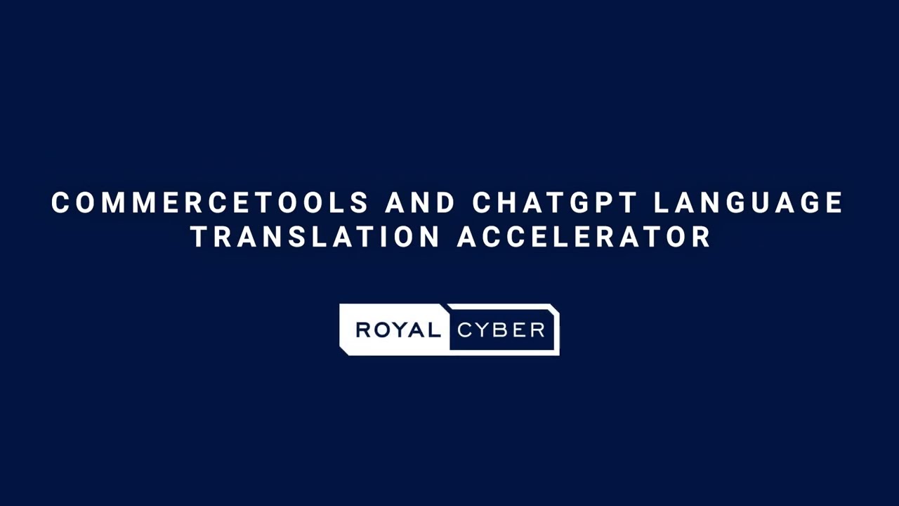 ChatGPT Language Translation Accelerator for commercetools