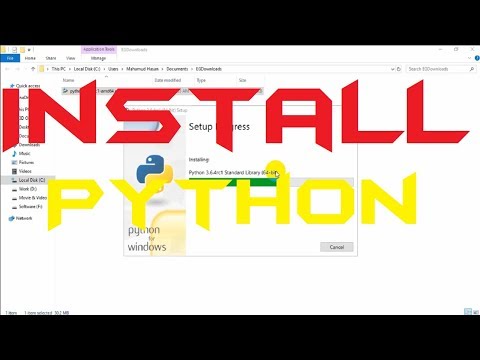 How To Install Python Windows,Windows 10, Python 3.6.4,Easy_Install