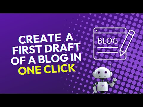 Write YOUR Blog Post with ONE CLICK!