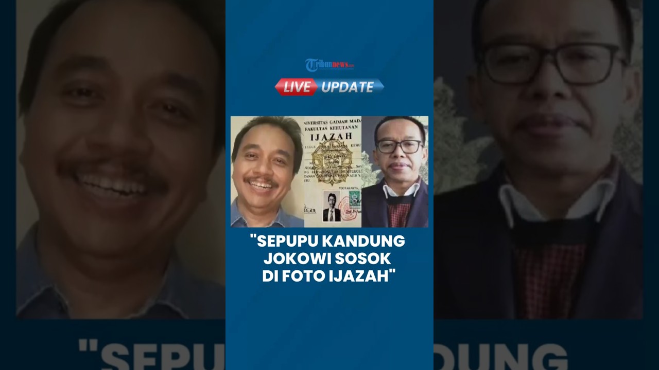 Alasan Roy Suryo Yakin Foto Ijazah Jokowi adalah Dumatno Budi Utomo, Sepupu Presiden ke-7 RI ...