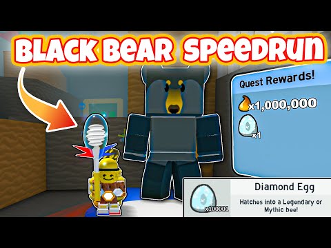 Speedrunning Black Bear's Questline Caused me incredible pain and suffering... (Bee Swarm Simulator)