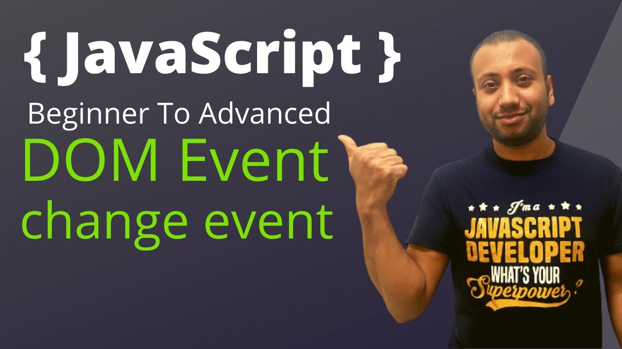 javascript bangla tutorial 60 : DOM Event | Event Object | onchange event