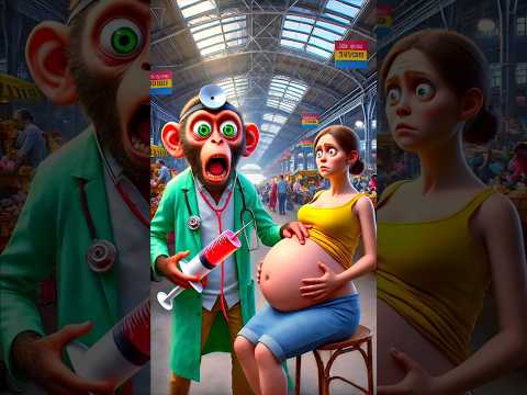 ❤️ Evolution of monkey: Pregnant women with Dr. monkey ???? #cat #cute #love #shorts