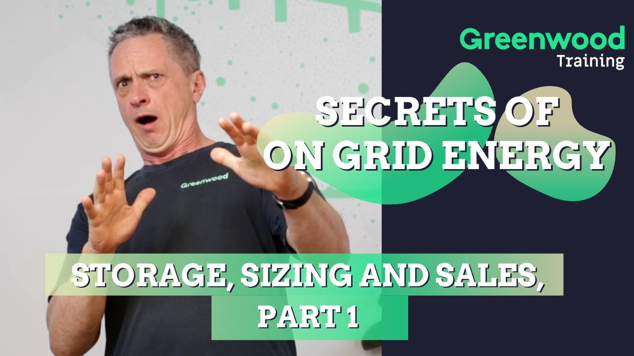Energy Storage: Sizing and Sales PART 1