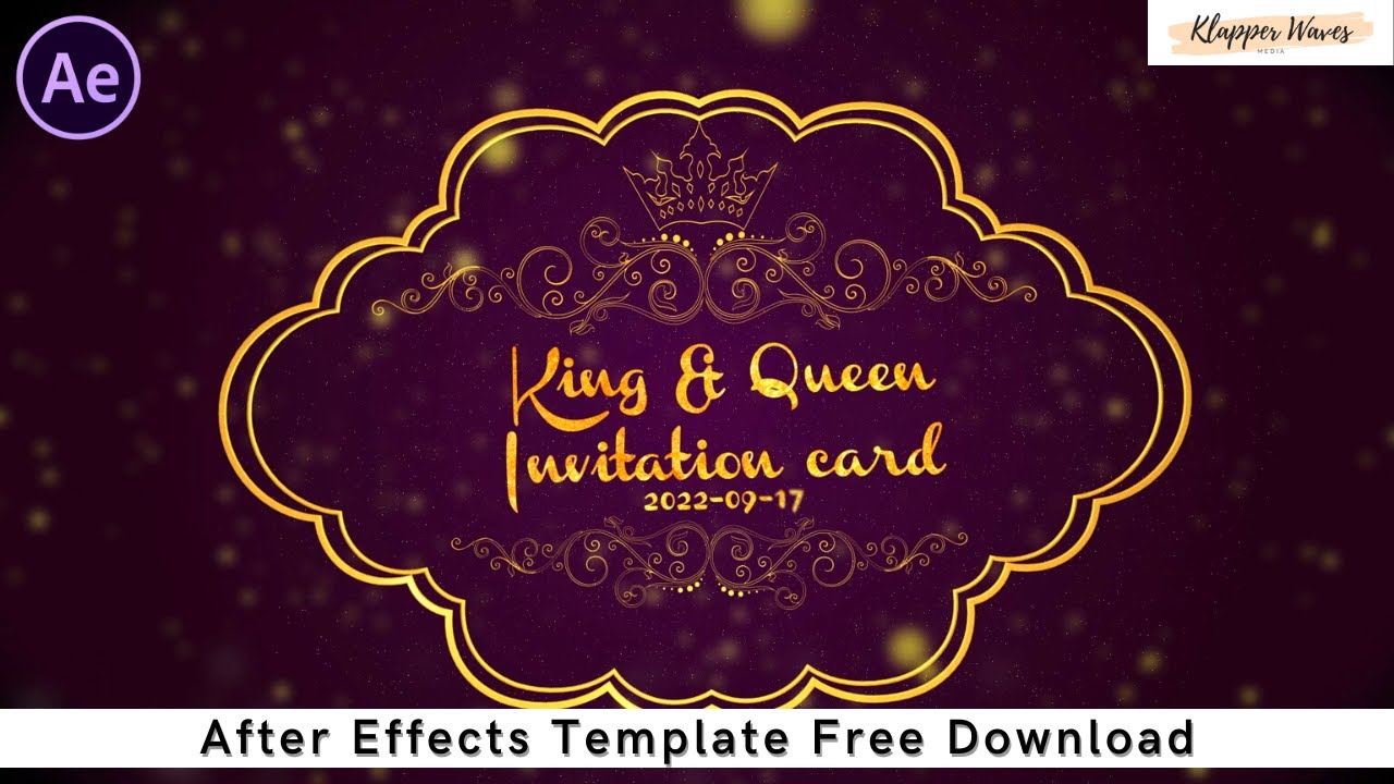 Vintage Invitation Card - Free Download After Effects Templates
