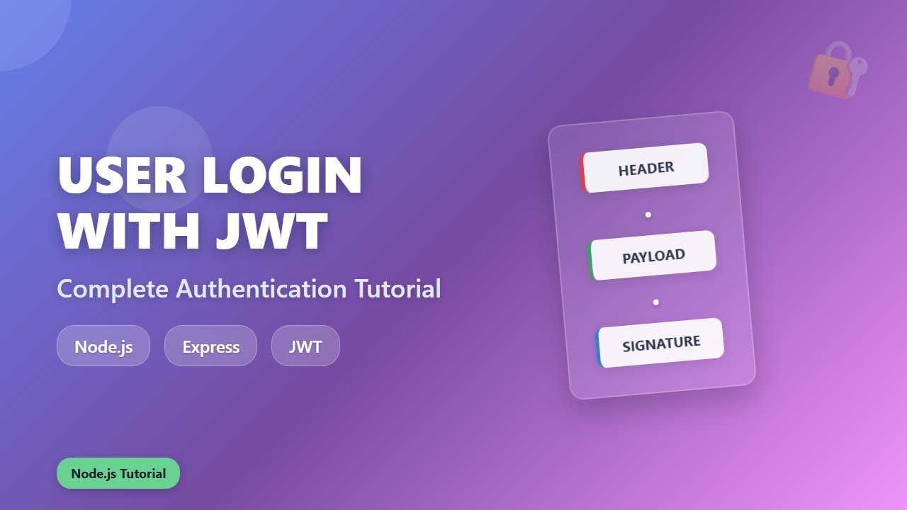 🔐 Secure User Login with JWT Authentication in Node.js (Beginner-Friendly)