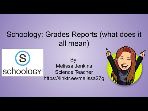 Grade Reports: what does it all mean (in Schoology)