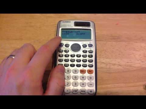 Casio Calculator - Mean from a Frequency Table
