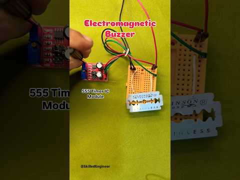 How electromagnetic buzzers work! #electronic #buzzer