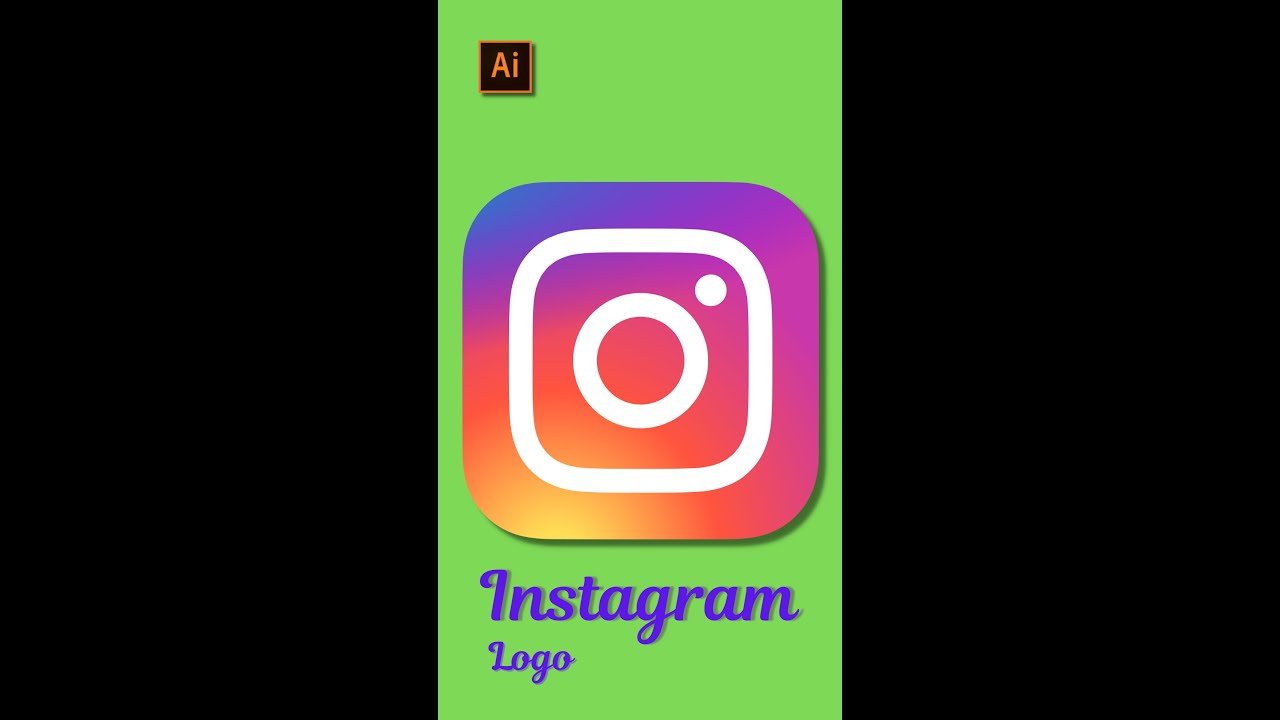 Learn How To Make Instagram Logo in illustrator | Tutorial For Beginners | YouTube #Shorts