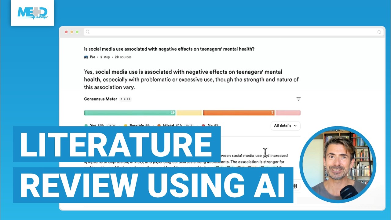How to use Consensus | AI in medicine | How to do a literature review using an AI research tool