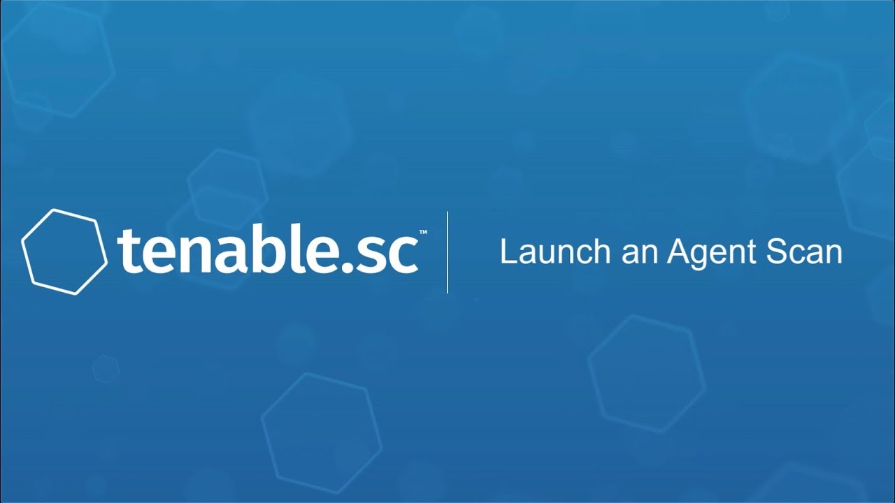 Launch an Agent Scan in Tenable.sc