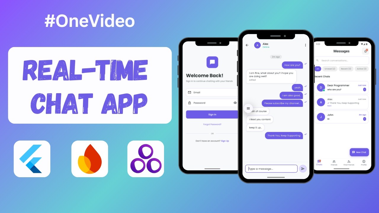 Complete Real-Time Chat App In Flutter, Firebase & Getx