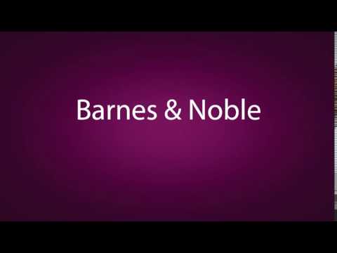 How to pronounce Barnes & Noble