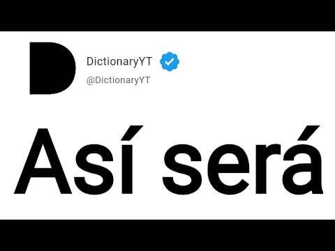 Así será Meaning in English